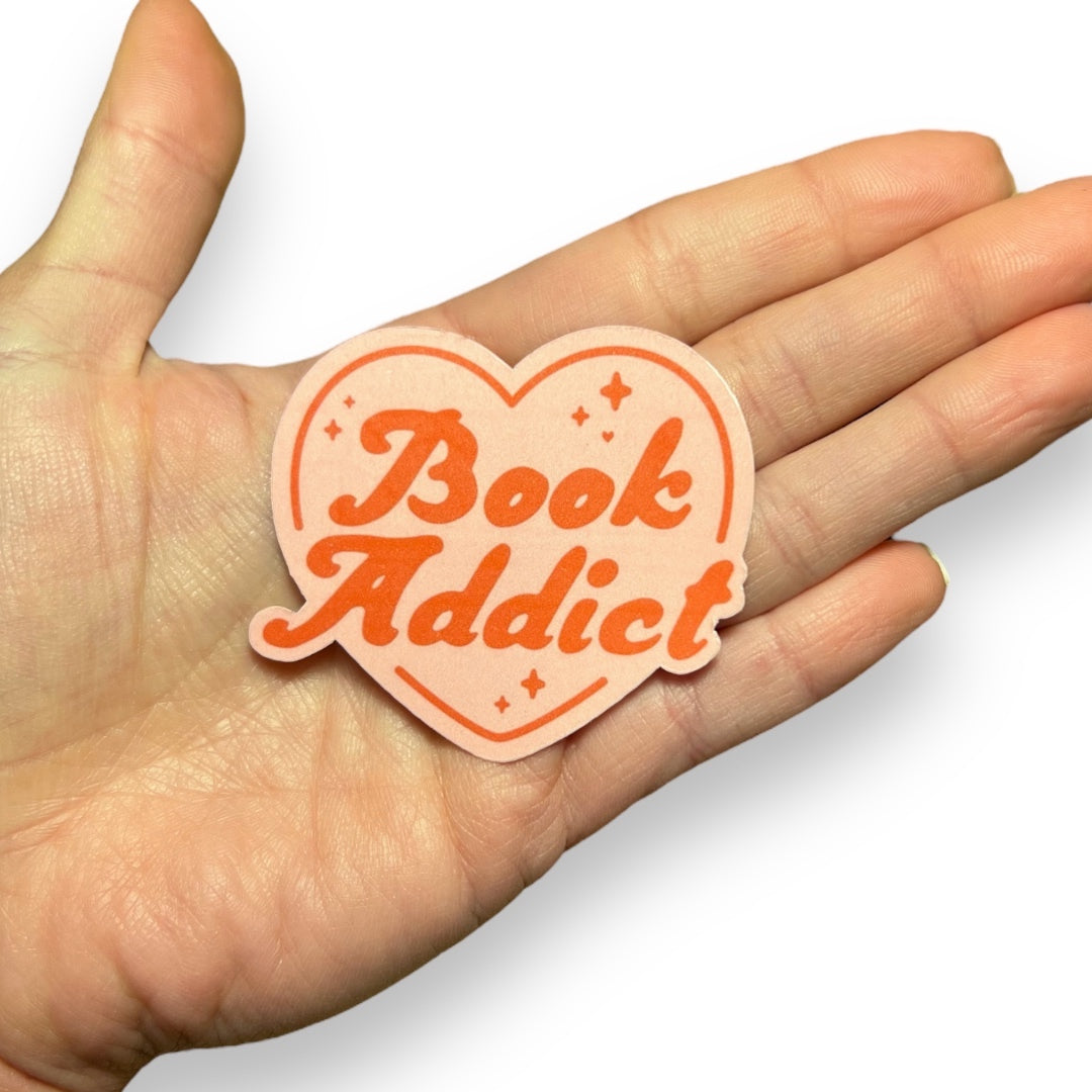 Book Addict Sticker – Sona Studio